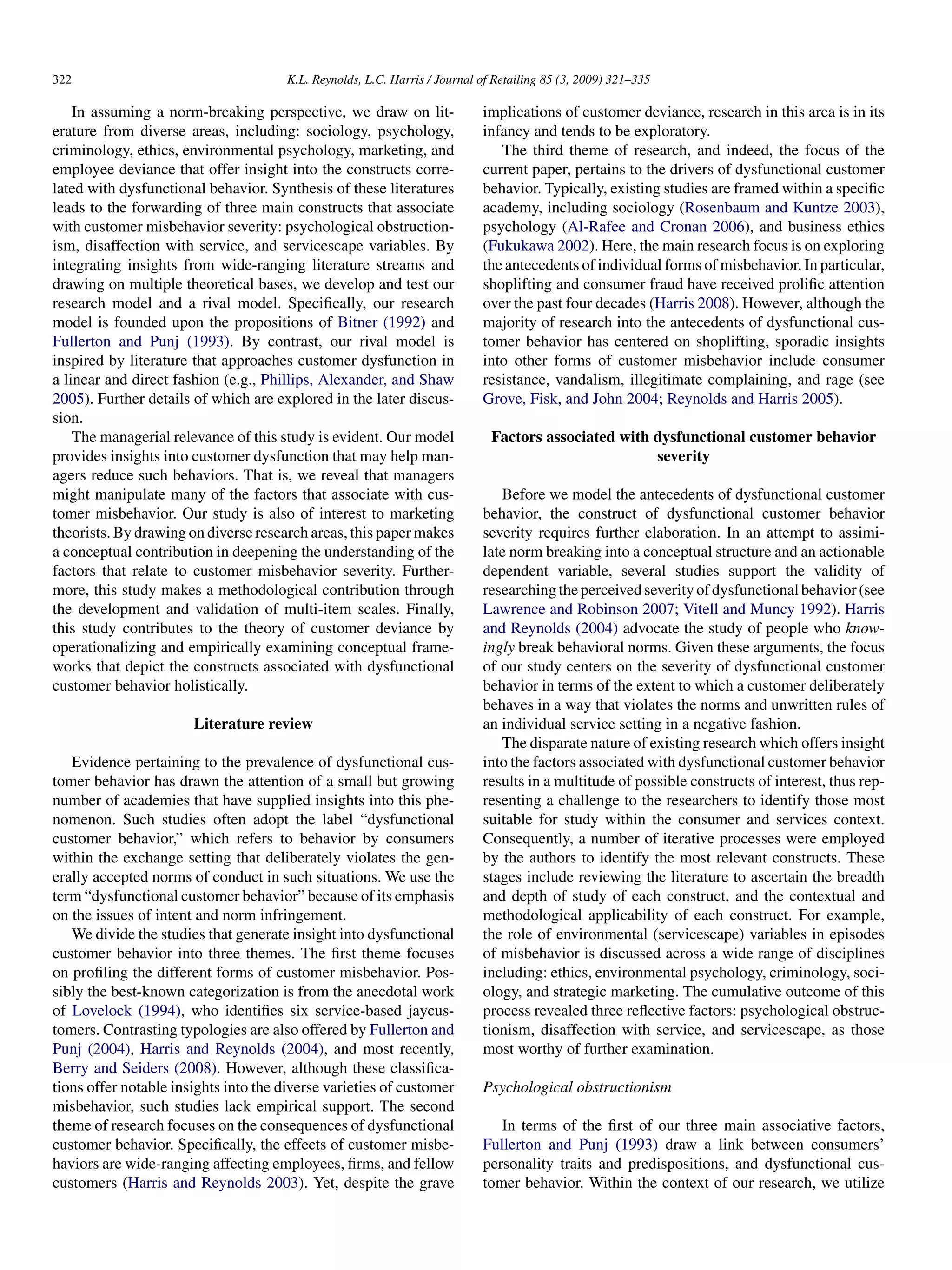 Dysfunctional Customer Behaviour | PDF