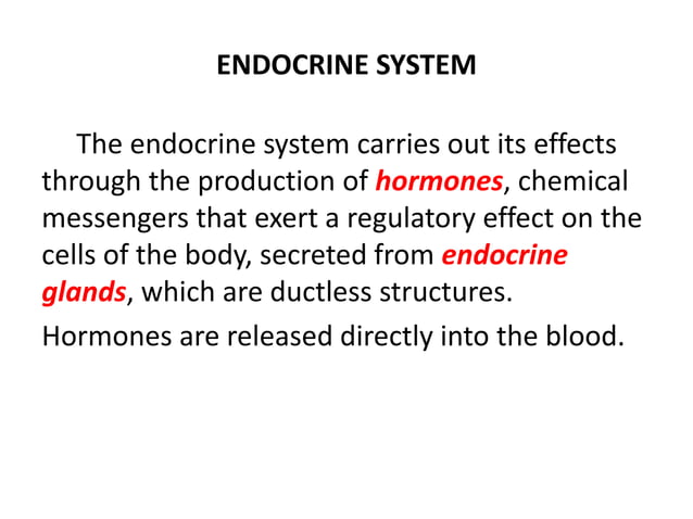 endocrine system Physiology | PPTX