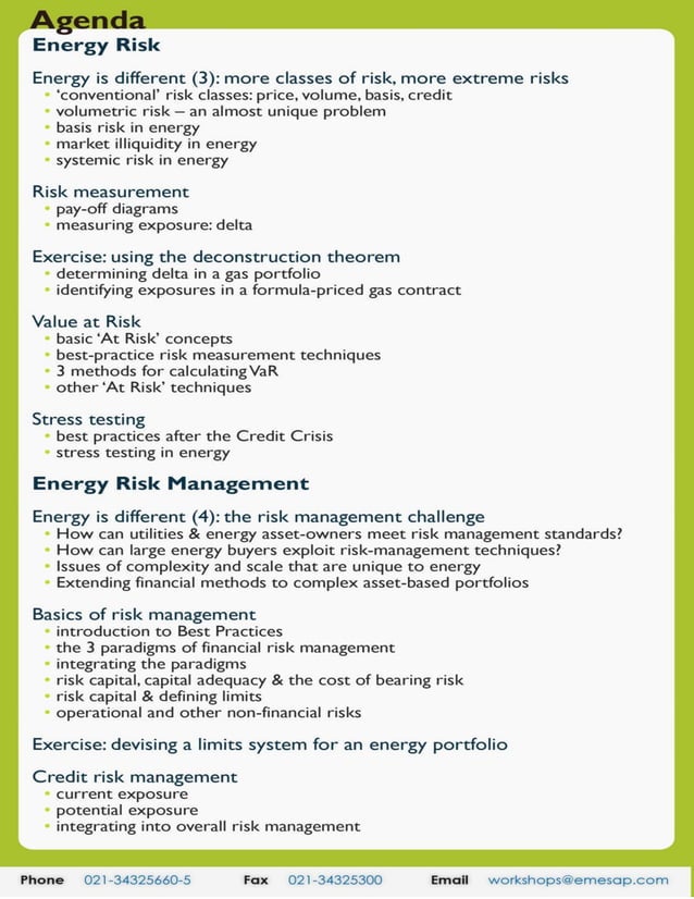 5 Energy Risk Management | PDF
