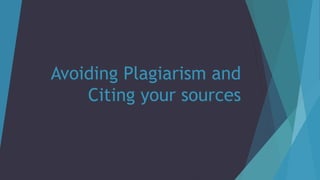 Plagiarism and Citations | PPTX