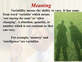 variability (statistics) an introduction | PPT