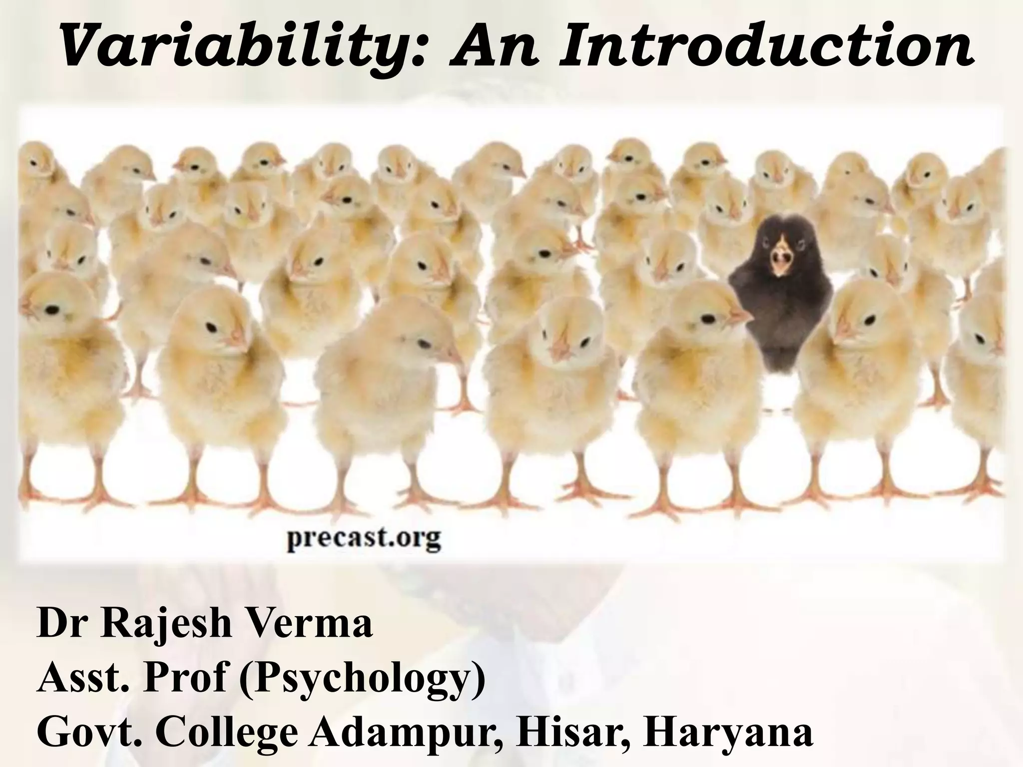 variability an introduction | PPTX