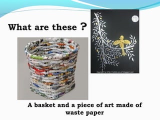 CLASS V ENGLSIH WONDERFUL WASTE | PPT | Cooking | Food & Drink