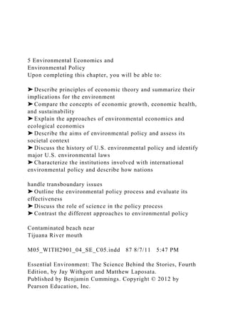 5 Environmental Economics and Environmental PolicyUpon com.docx