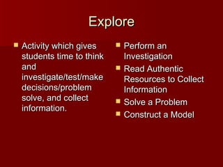 Introduction to the 5Es Model | PPT