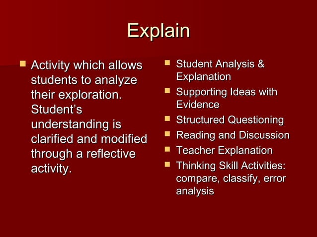 Introduction to the 5Es Model | PPT