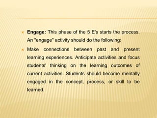 5 e's model lesson plan | PPT