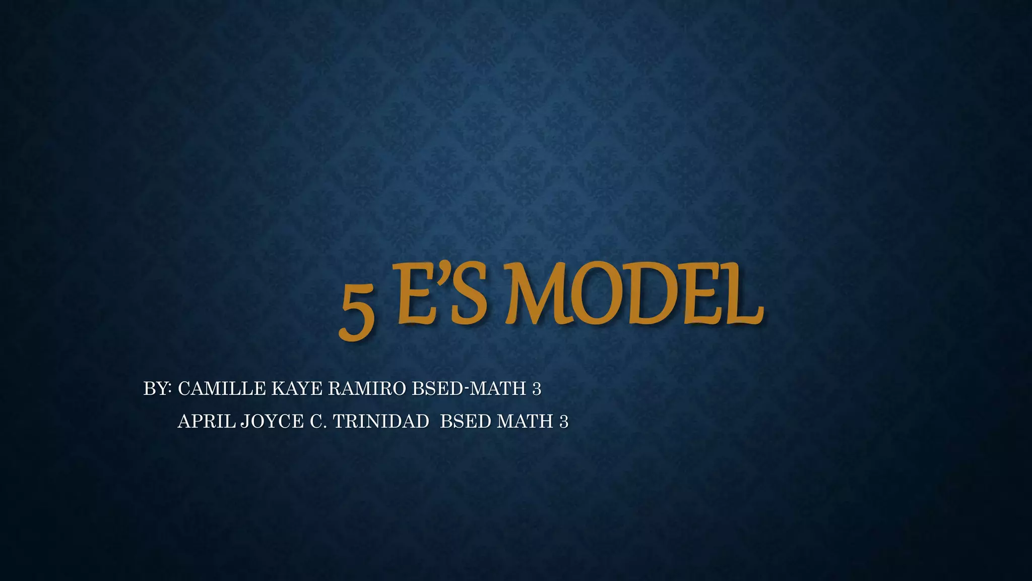 5 e`s model ppt | PPTX