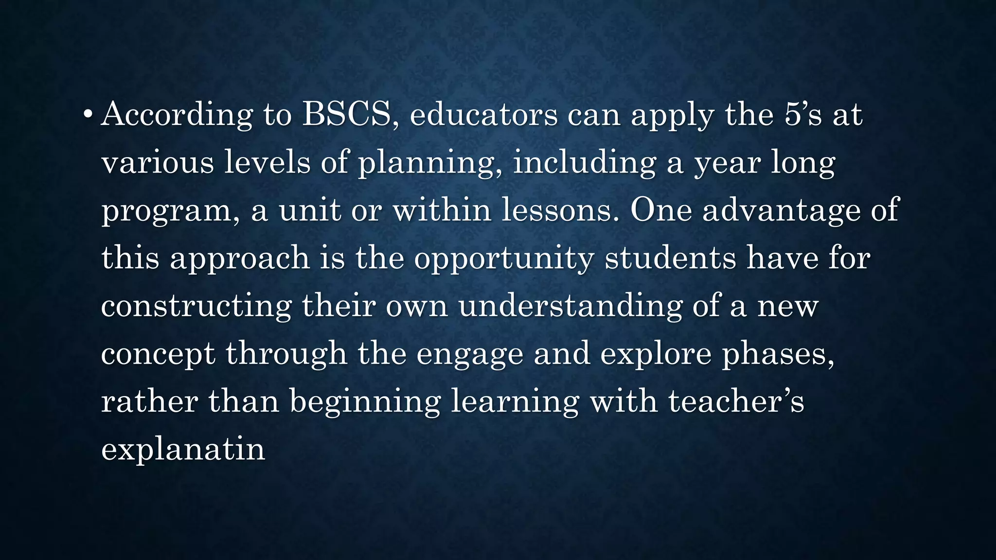 5 e`s model ppt | PPTX