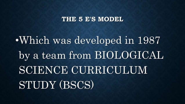 5 e`s model ppt | PPTX