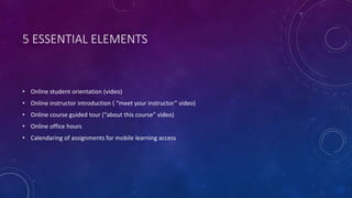 5 essential elements | PPTX | Undergraduate Education | College Education
