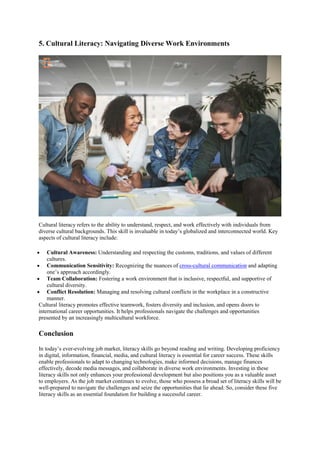 5 Essential Literacy Skills For A Successful Career | Future Education ...