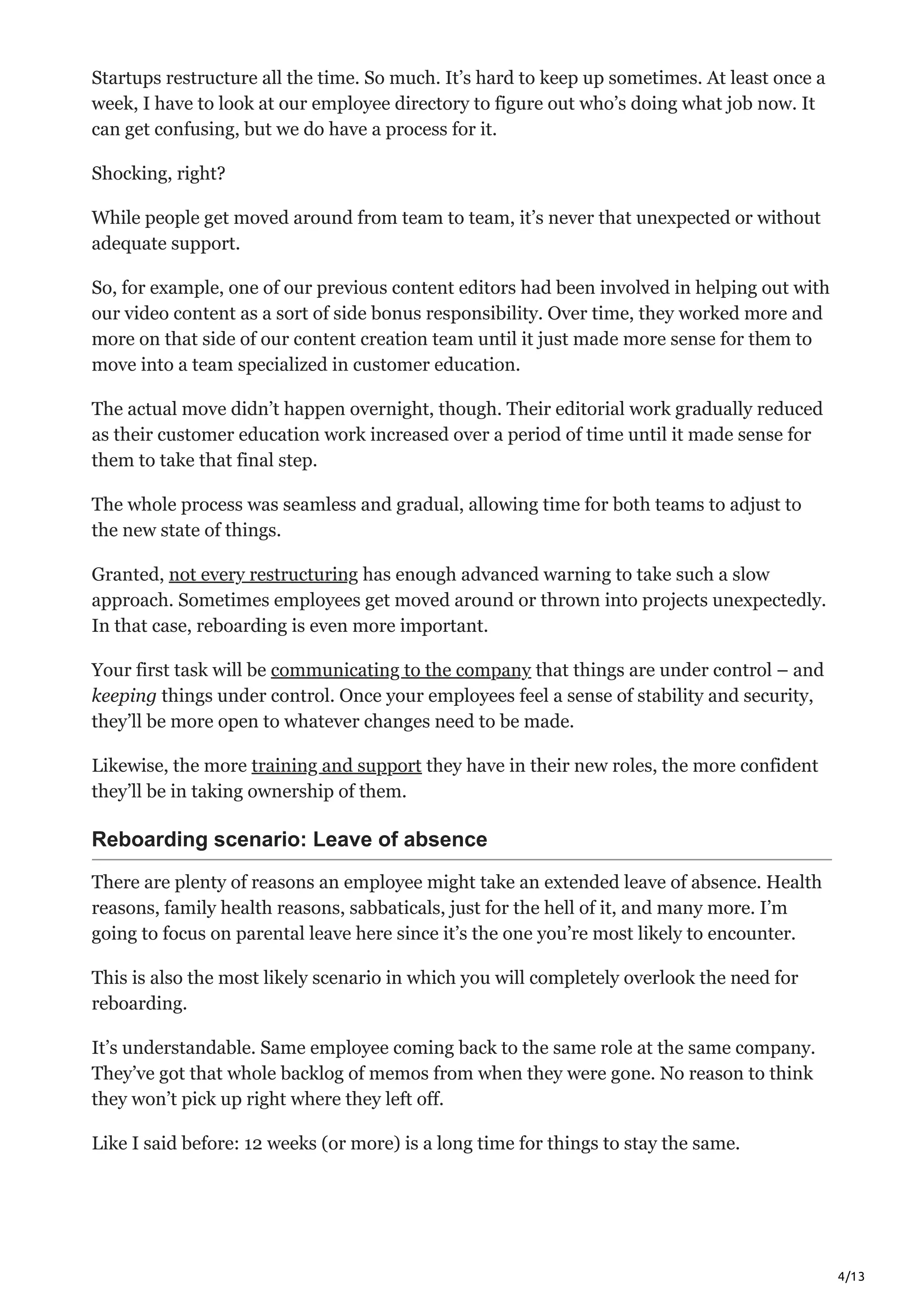 5 Essentials for Successfully Reboarding Employees | PDF