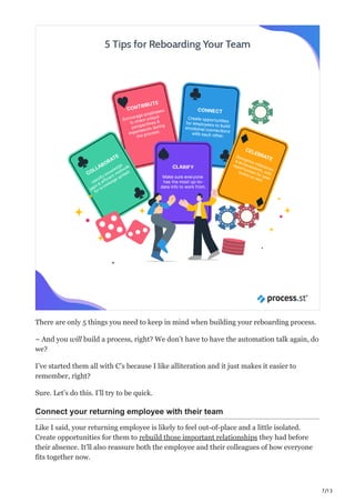 5 Essentials for Successfully Reboarding Employees | PDF