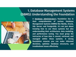 5 Essential Skills Every Database Administrator 262111 Should Master | PPTX | Databases ...