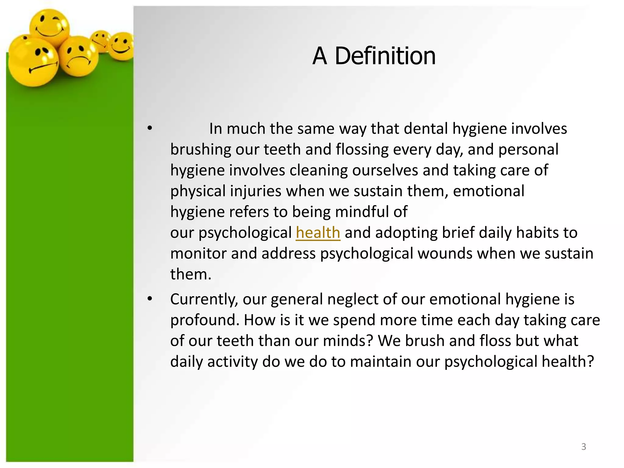 5 essentials of emotional hygiene | PPTX