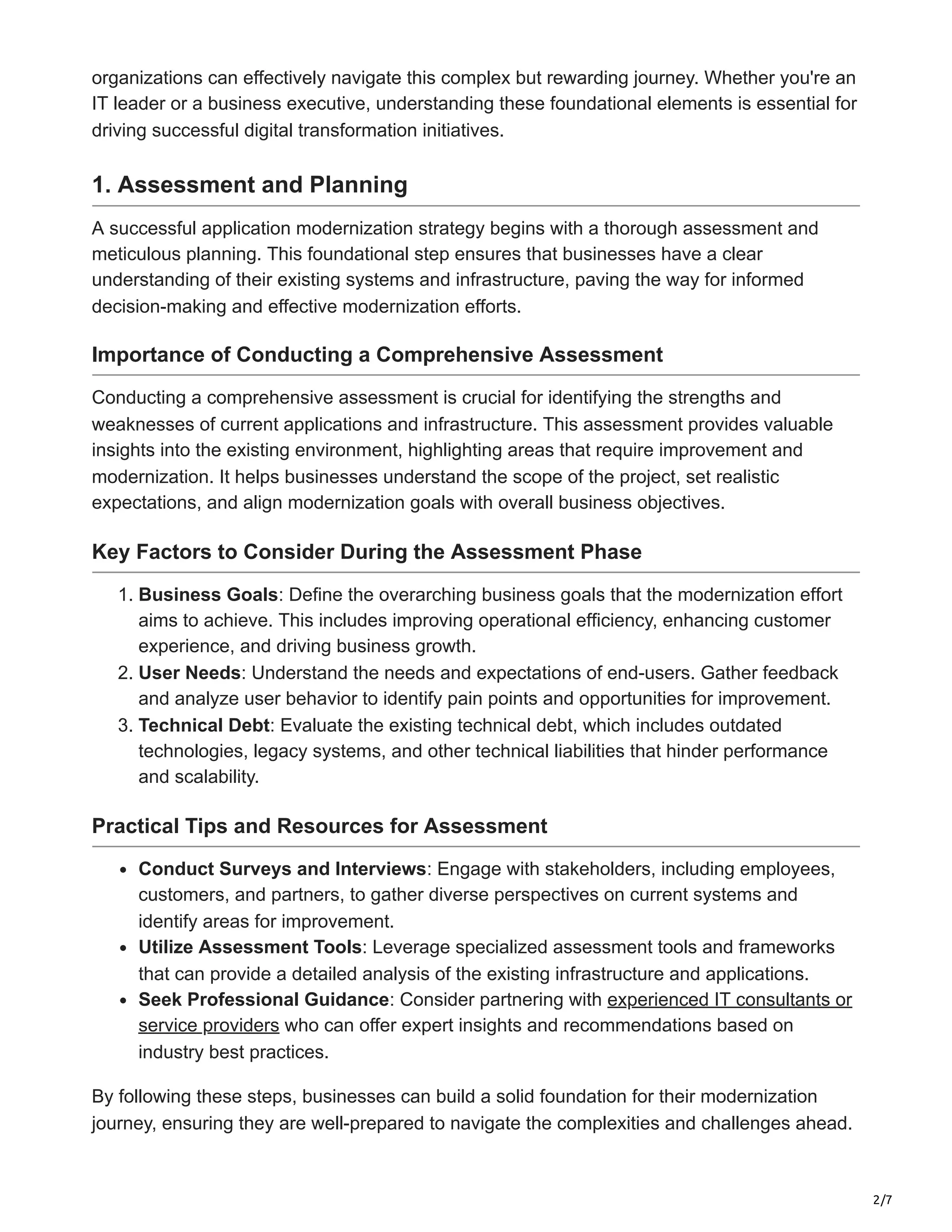 5 Essential Steps for Successful Application Modernization Strategy | PDF