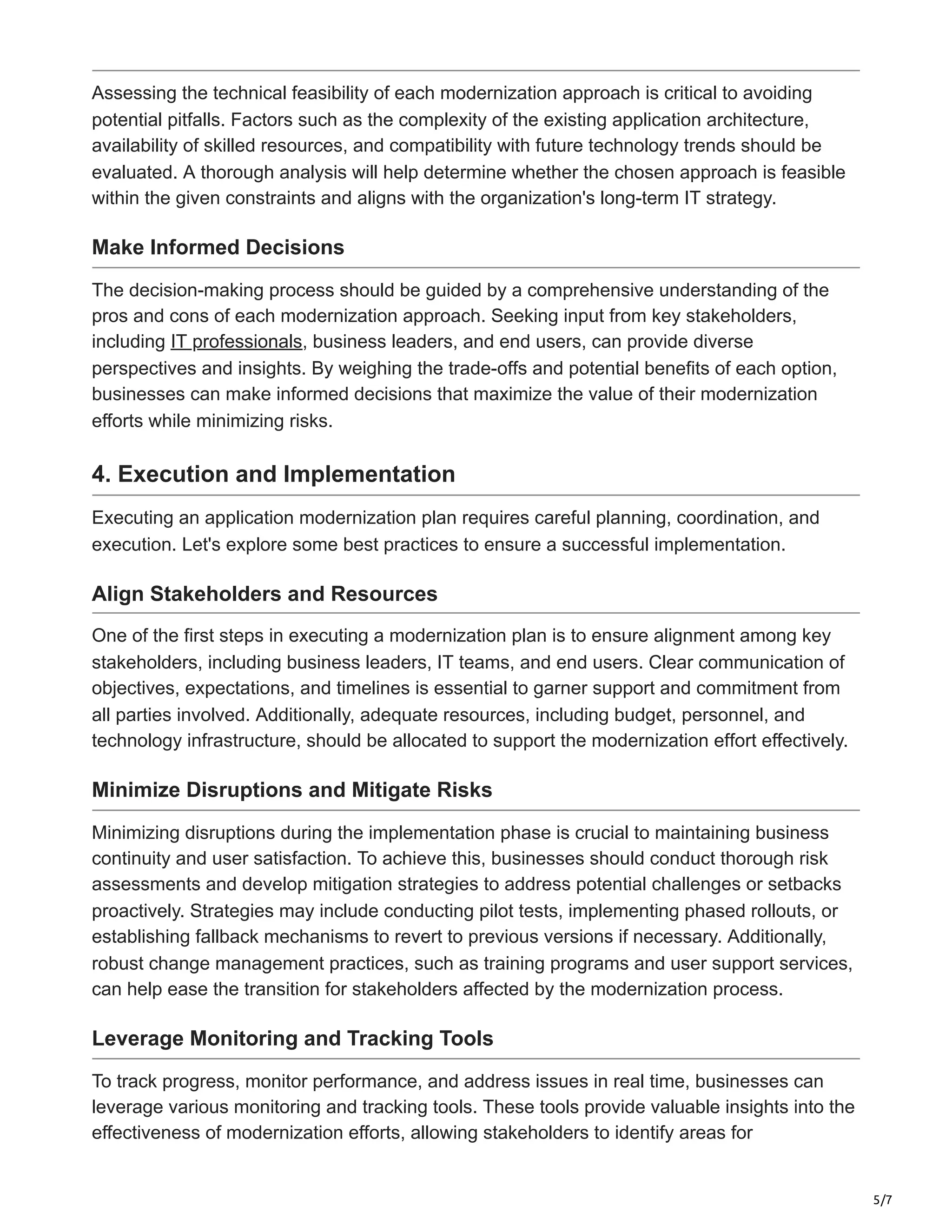 5 Essential Steps for Successful Application Modernization Strategy | PDF