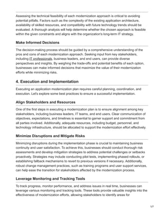5 Essential Steps for Successful Application Modernization Strategy | PDF