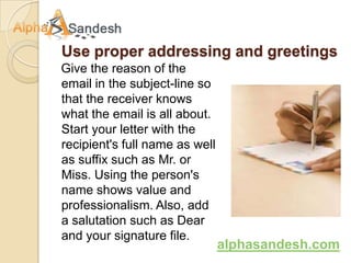 5 essential tips for business email etiquette.ppt
