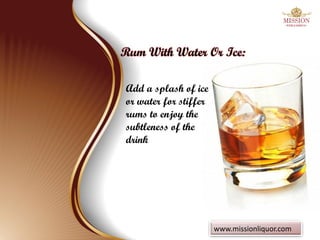 5 essential tips to drink rum | PPT