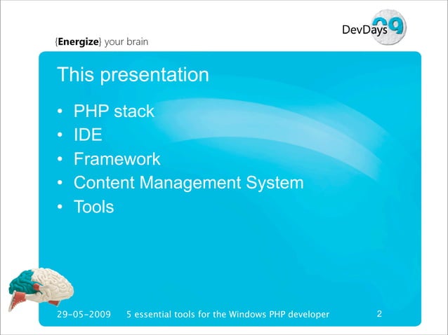 5 essential tools for the PHP Developer on Windows | PPT