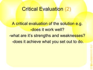 5 evaluation of the implemented solution | PPT