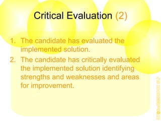 5 evaluation of the implemented solution | PPT