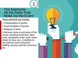 5 event principles | PPT