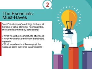 5 event principles | PPT