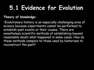 5 evolution & biodiversity syllabus statements | PPT