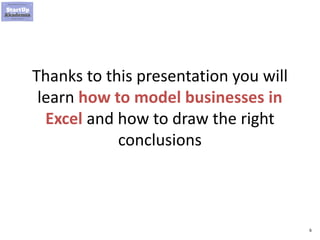5 examples of business / financial models in Excel | PDF