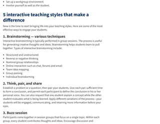 What Are The 5 Teaching Styles