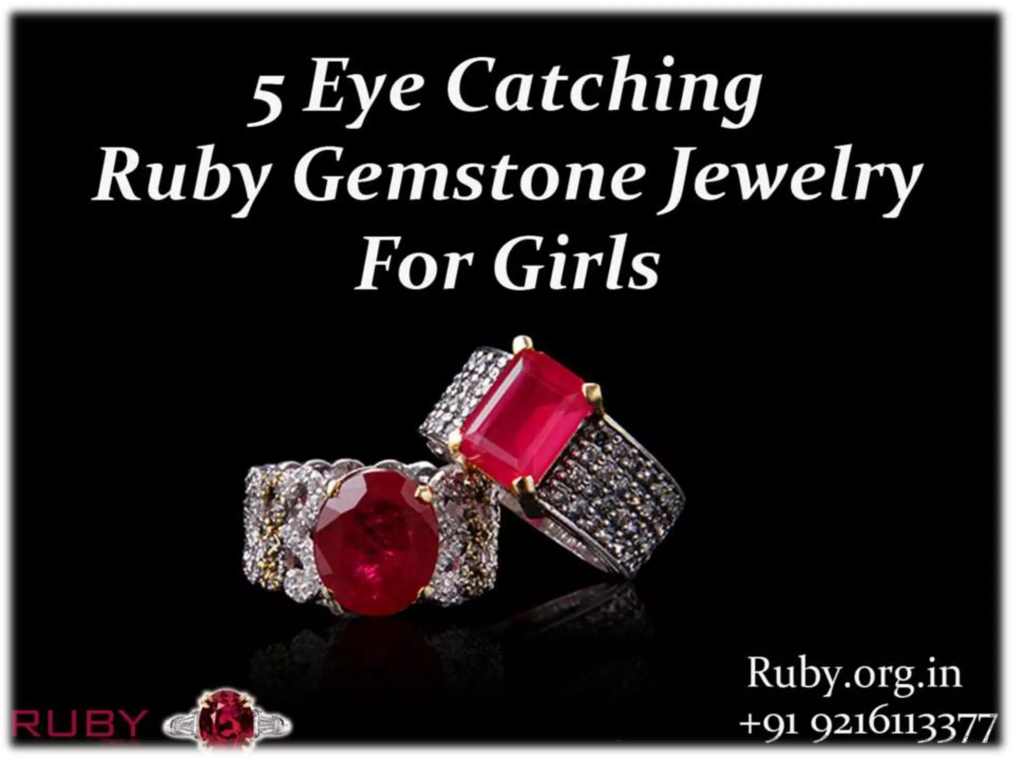5 eye catching ruby gemstone jewelry For girls | PPT
