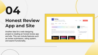 5 Eye-Catchy Web Designing Project Ideas For Beginners | PPT