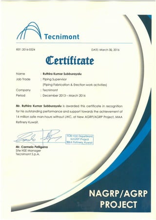 HSE CERTIFICATE | PDF