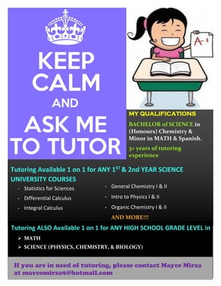 Tutor Poster (combined) | PDF