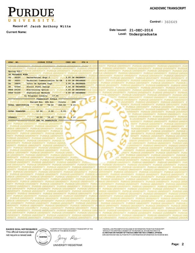 PurdueTranscript_Fall_2016 | PDF