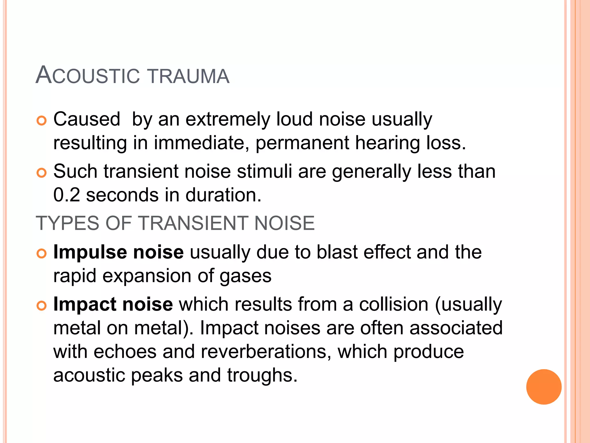 NOISE INDUCED HEARING LOSS | PPTX