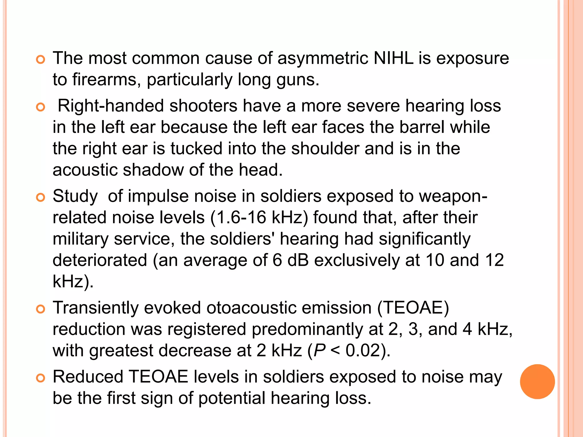 NOISE INDUCED HEARING LOSS | PPTX
