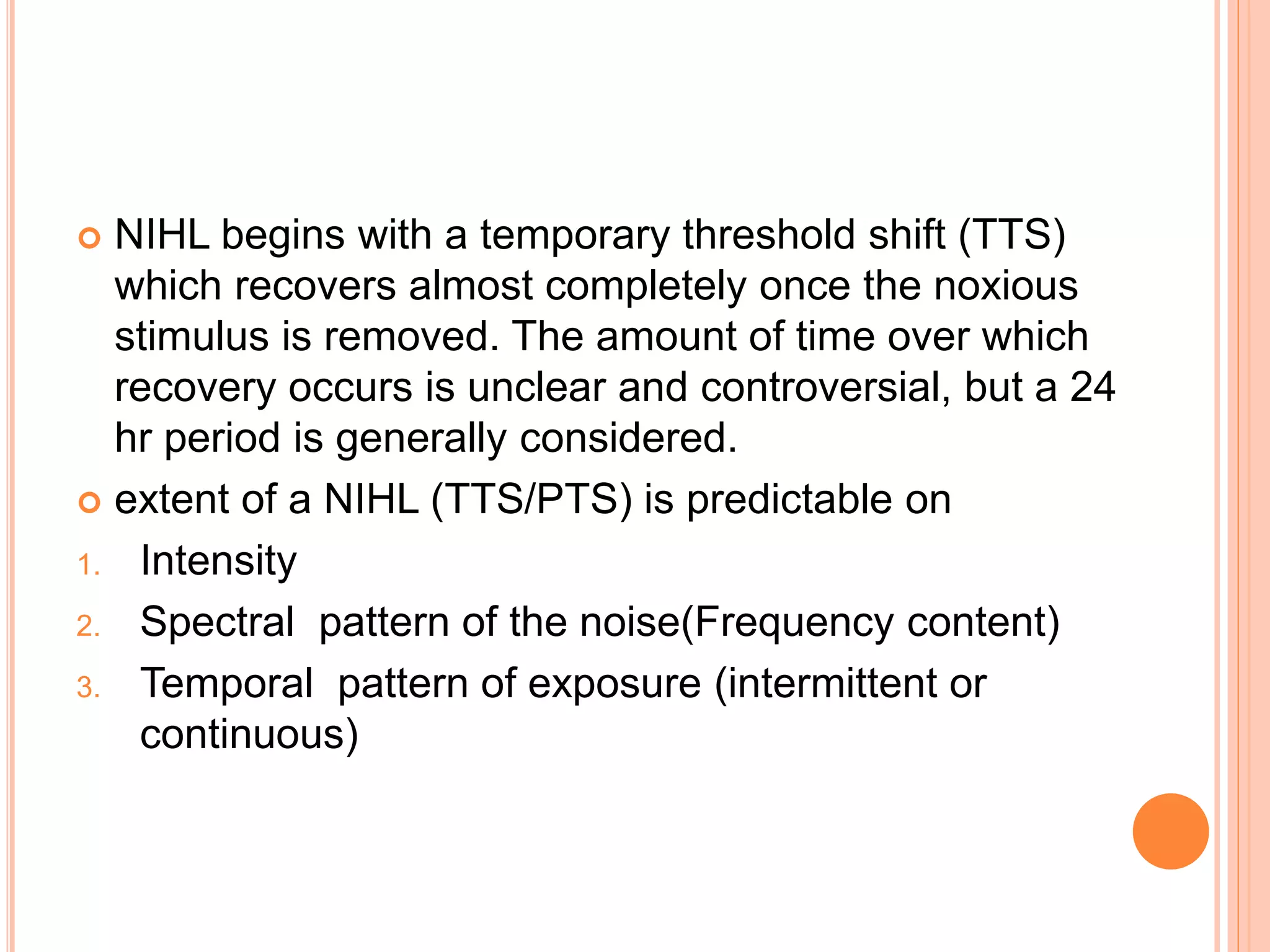 NOISE INDUCED HEARING LOSS | PPTX