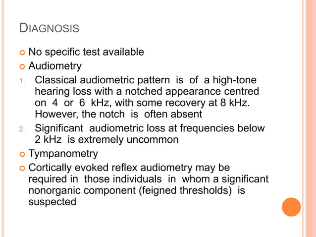 NOISE INDUCED HEARING LOSS | PPTX | Ear, Nose and Throat Conditions ...