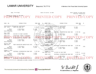 LamarTranscript2 | PDF