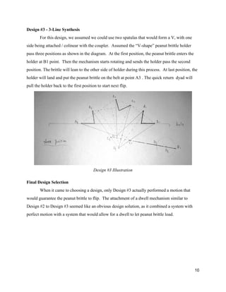 ME3310 - Project 1 - Linkage Design for a Cookie Flipper | PDF