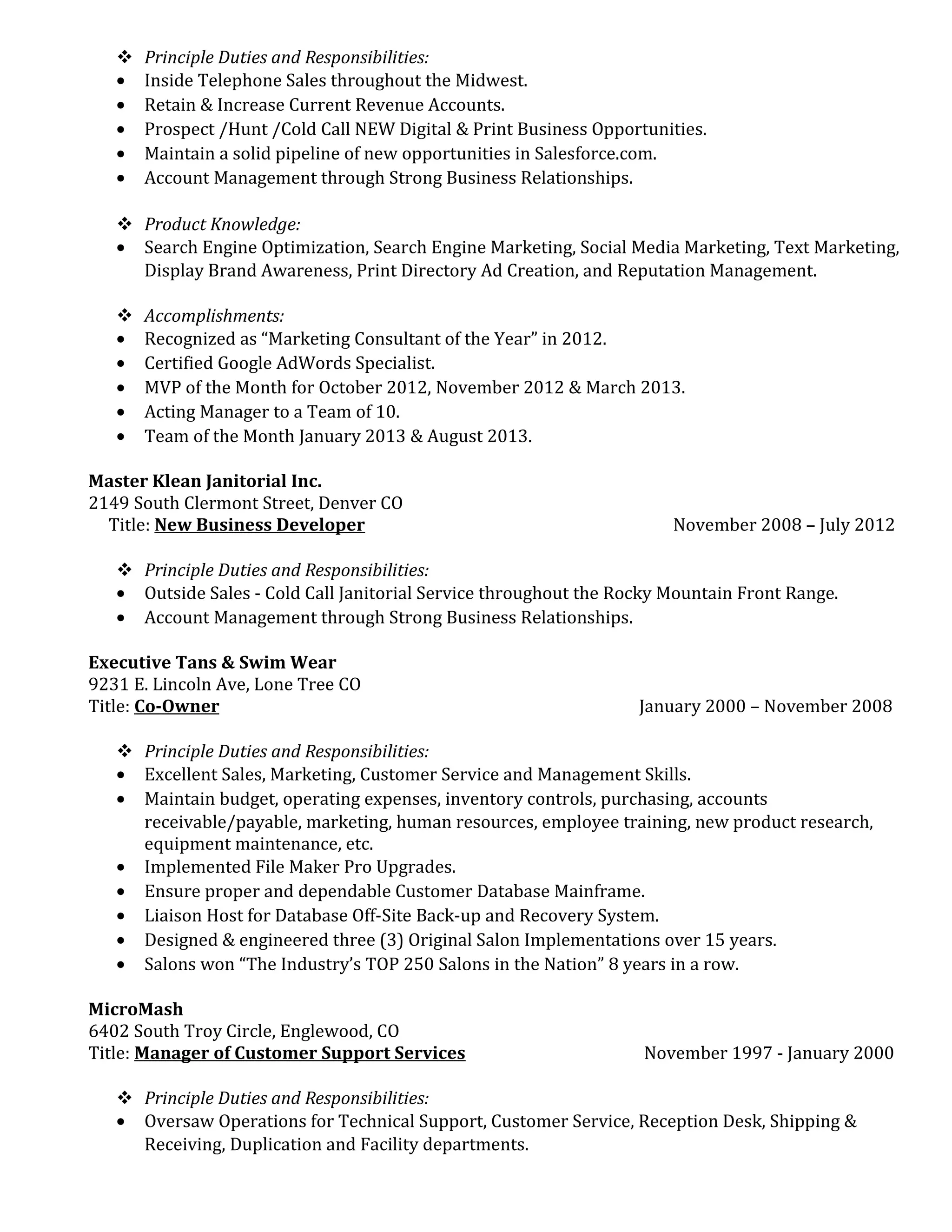 JCarson Resume 72016 | PDF