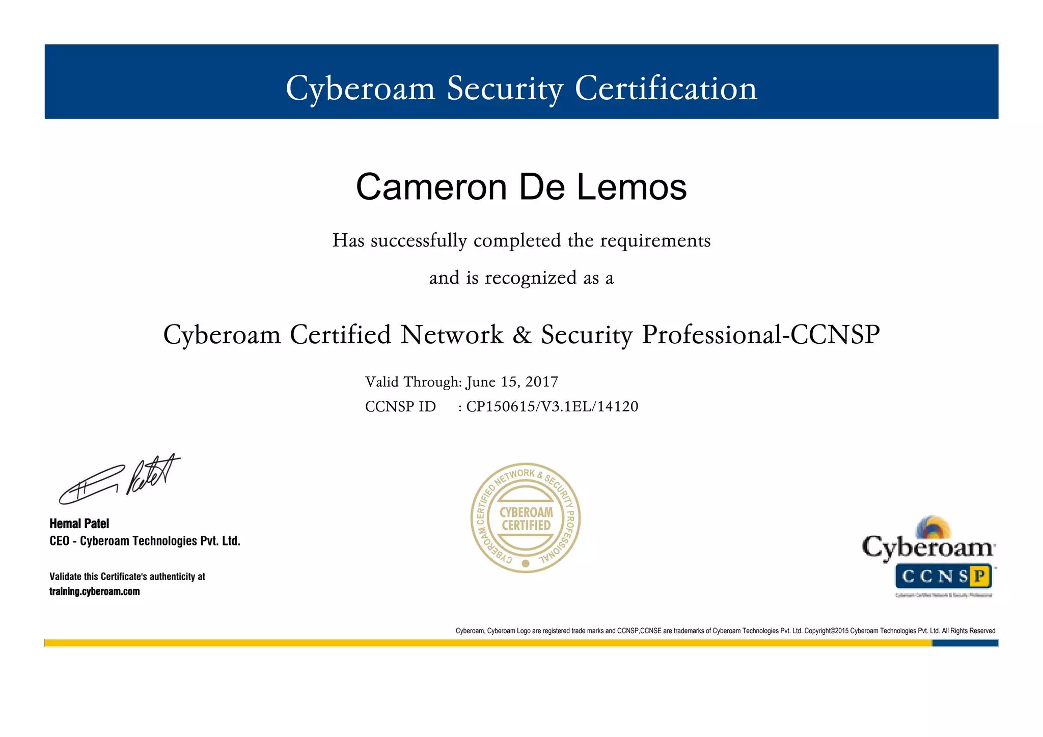 CP150615V3.1EL14120 | PDF