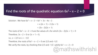 Quadratic Equation | PPTX