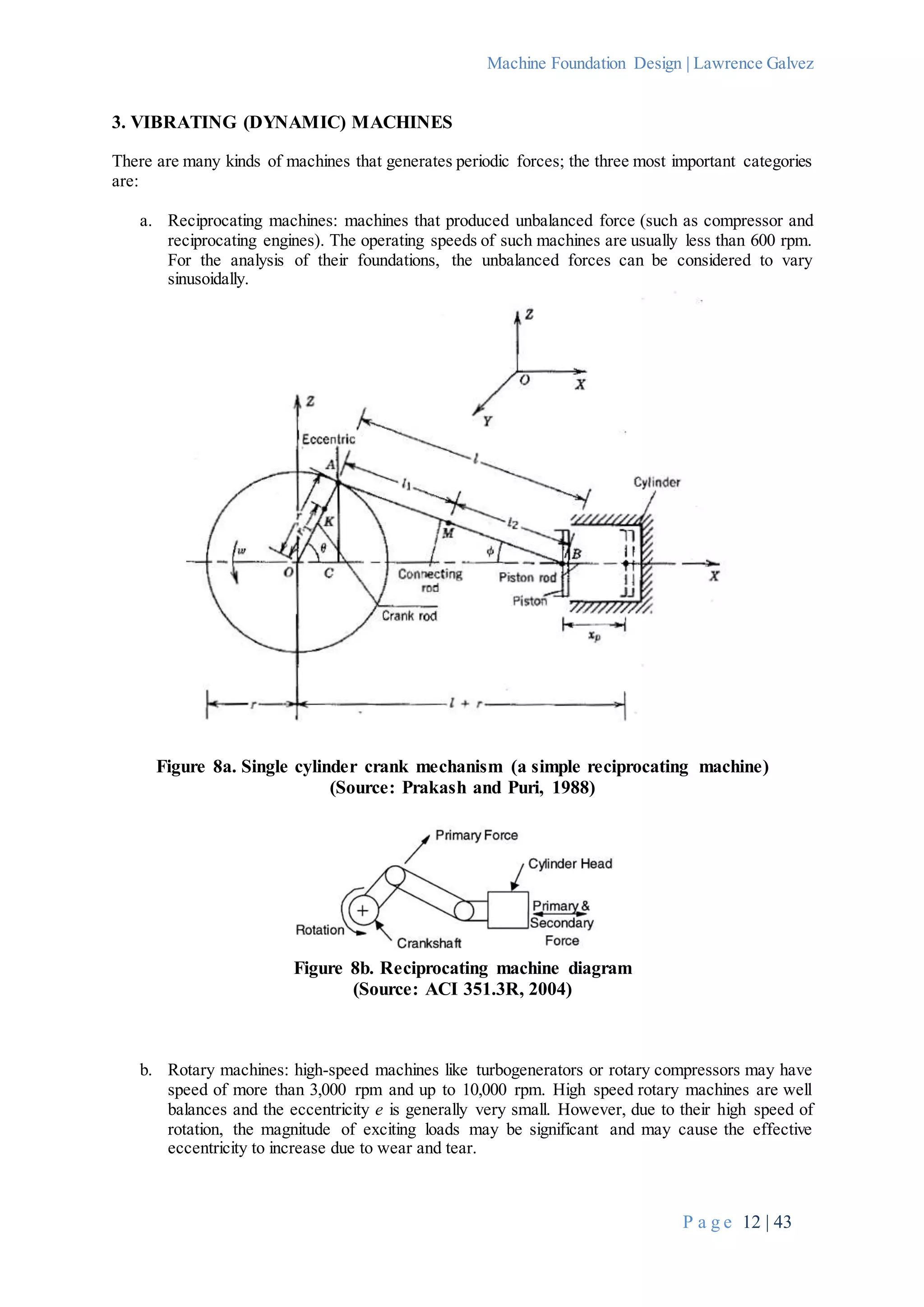 Machine Foundation Design - An Introduction | DOCX