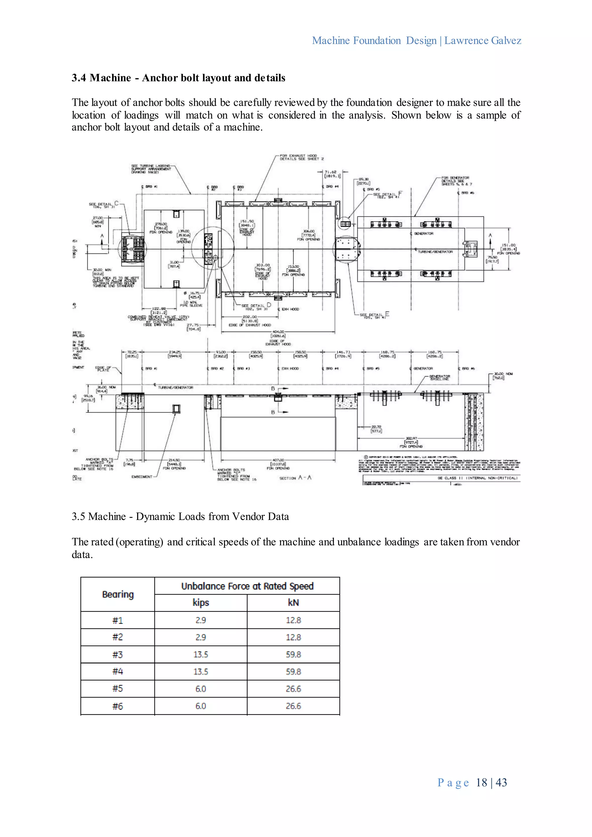 Machine Foundation Design - An Introduction | DOCX