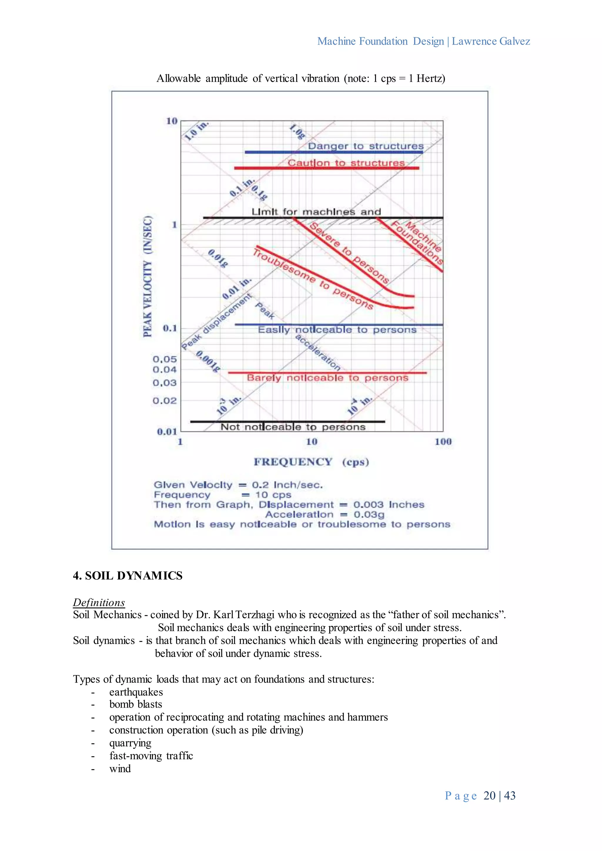 Machine Foundation Design - An Introduction | DOCX